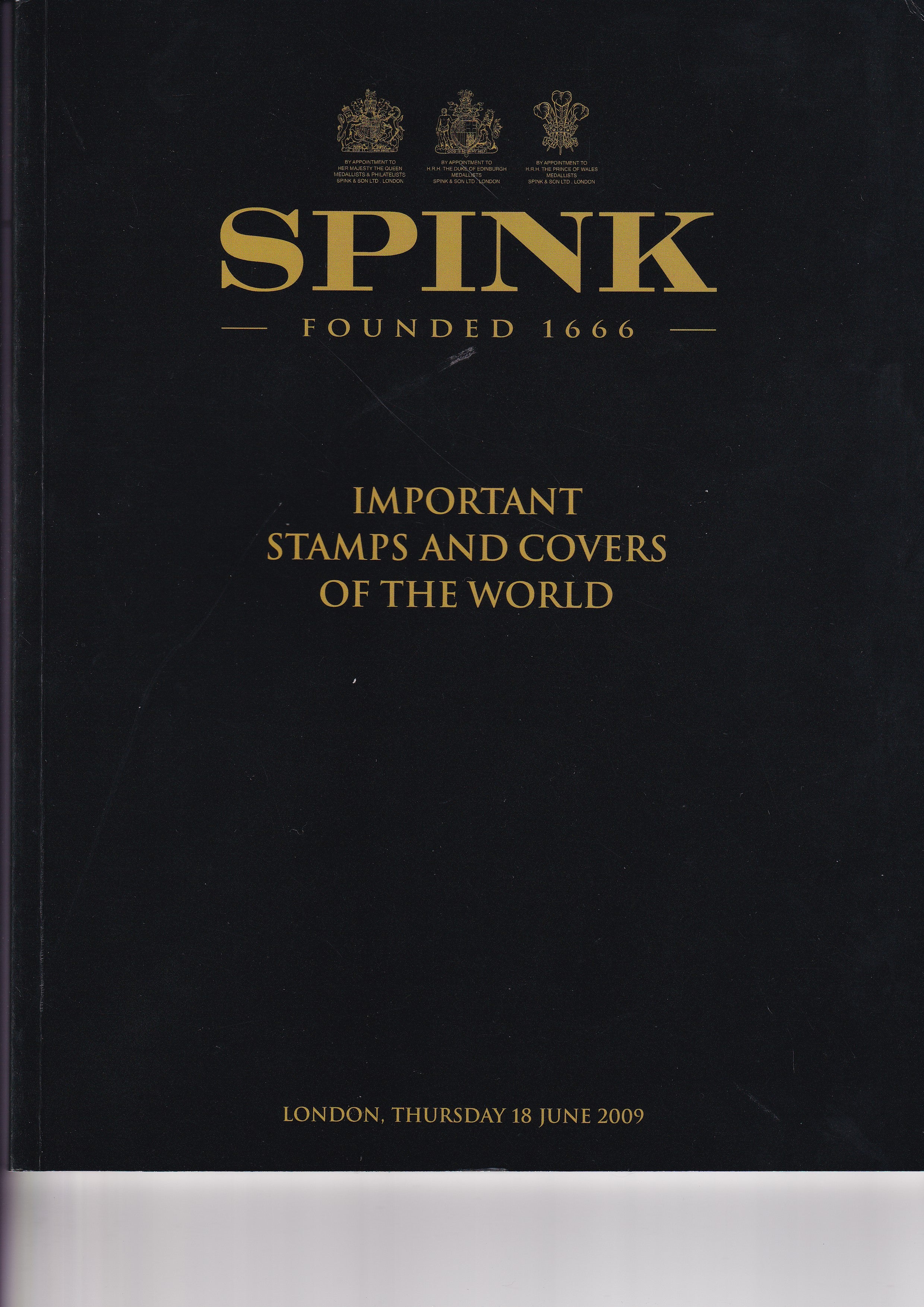 SPINK 2009 9016 18th JUN IMPORTANT STAMPS AND COVERS OF THE WORLD ...